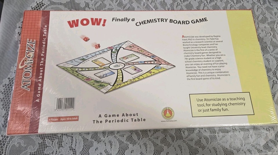 Atomicize Chemistry Board Game - A Game About the Periodic Table 2003 ...