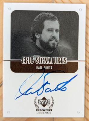 1999 Upper Deck Century Legends Epic Signatures #DF Dan Fouts On-Card ...