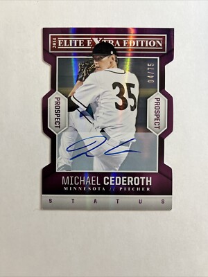 2014 Panini Elite Extra Edition - Prospects Michael Cederoth #31 Auto ...