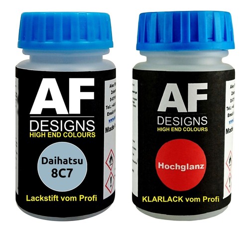 Lackstift für Daihatsu 8C7 Light Blue Metallic + Klarlack je 50ml ...