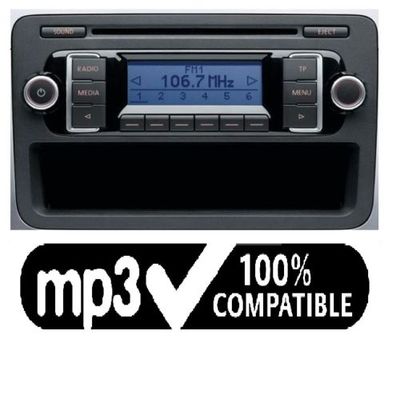 VW RCD 210 Original Autoradio MP3 VW T5 GOLF PASSAT TOURAN JETTA ...