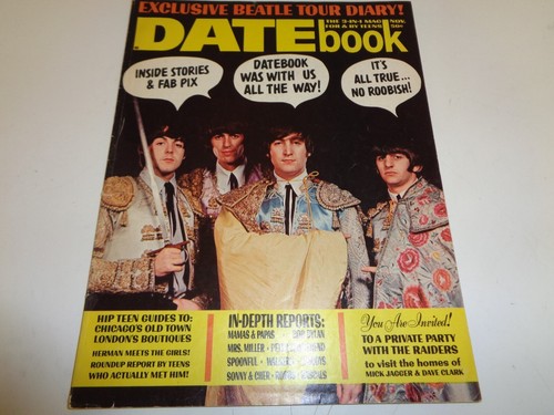 The Beatles Nov 1966 Datebook Magazine | eBay