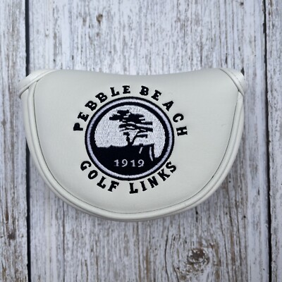 White Golf Half Mallet Putter Head Cover Magnetic Mid Mallet Putter ...