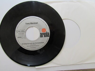 Old 45 RPM Record - Ariola 12 177 AT - German - Tony Marshall - Ich ...