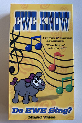 Ewe Know Do Ewe Sing Music Video VHS 2001 Christian 12 Songs 30 Min ...