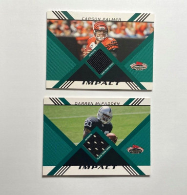 2008 Topps Stadium Club Impact Relics Patch's /1349Carson Palmer ...