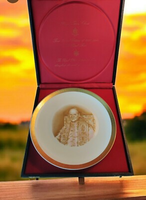 Royal Tettau Pope Paul VI 1971 Numbered Collector Plate With Case #2394 ...
