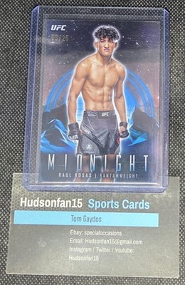 Raul Rosas Jr. 2024 Topps Midnight UFC #85 Moonrise Parallel 3/25 ...