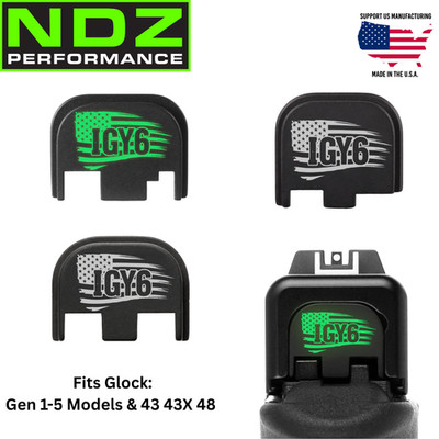 NDZ Glock Gen 1-5 17 19 26 43X 45 Slide Back Plate Veterans Day IGY6 ...