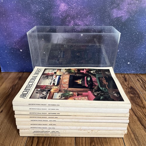 Lot of 10 1986 ARCHITECTURAL DIGEST Magazine With Plastic Slip Case | eBay