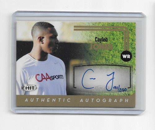 Autographed Cayleb Jones 2016 SAGE Hit Gold Rookie Card #A48 #d /250 ...