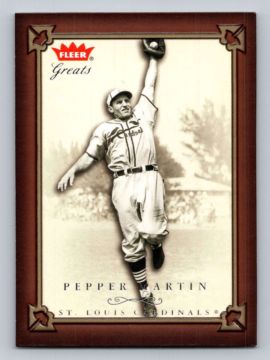 2004 Fleer Greats of the Game #9 Pepper Martin Cardinals | eBay