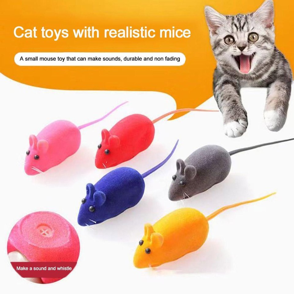 Cat Toys Ball and Feather Rubber Material /Squeaky Mouse Pet Cat Mice ...