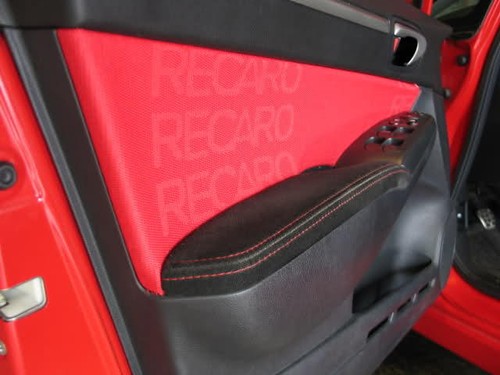 JDM Full Red RECARO Fabric Seat Cloth Racing Seats Cover Interior Cloth ...