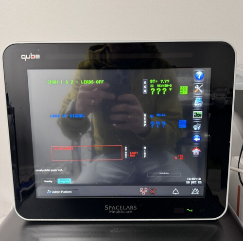 Spacelabs Qube 91390 Monitor w/ Oximax Spo2, ECG, TEMP, NIBP - Same Day ...