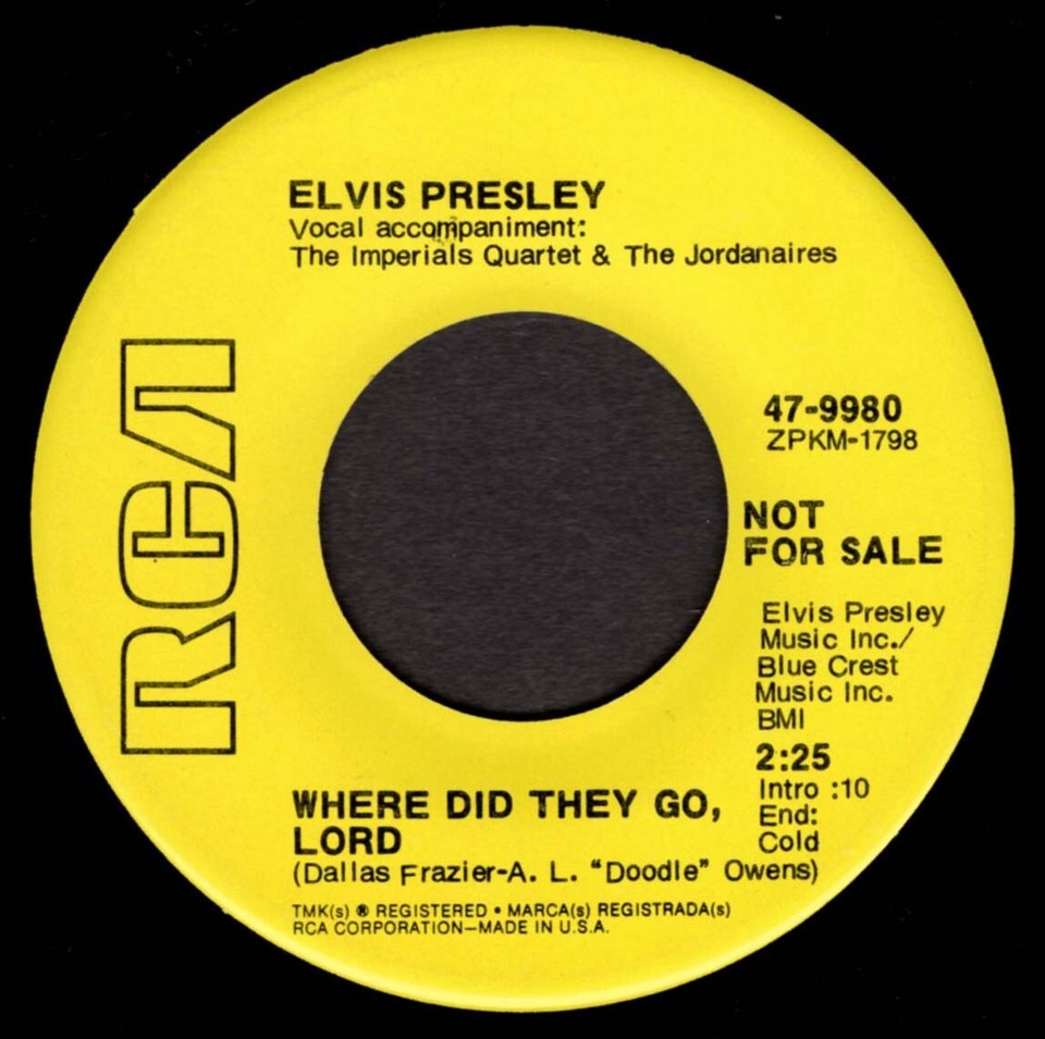 Elvis Presley RARE 1971 ‘ RAGS TO RICHES ‘ PROMOTIONAL 45 IN VERY NICE ...