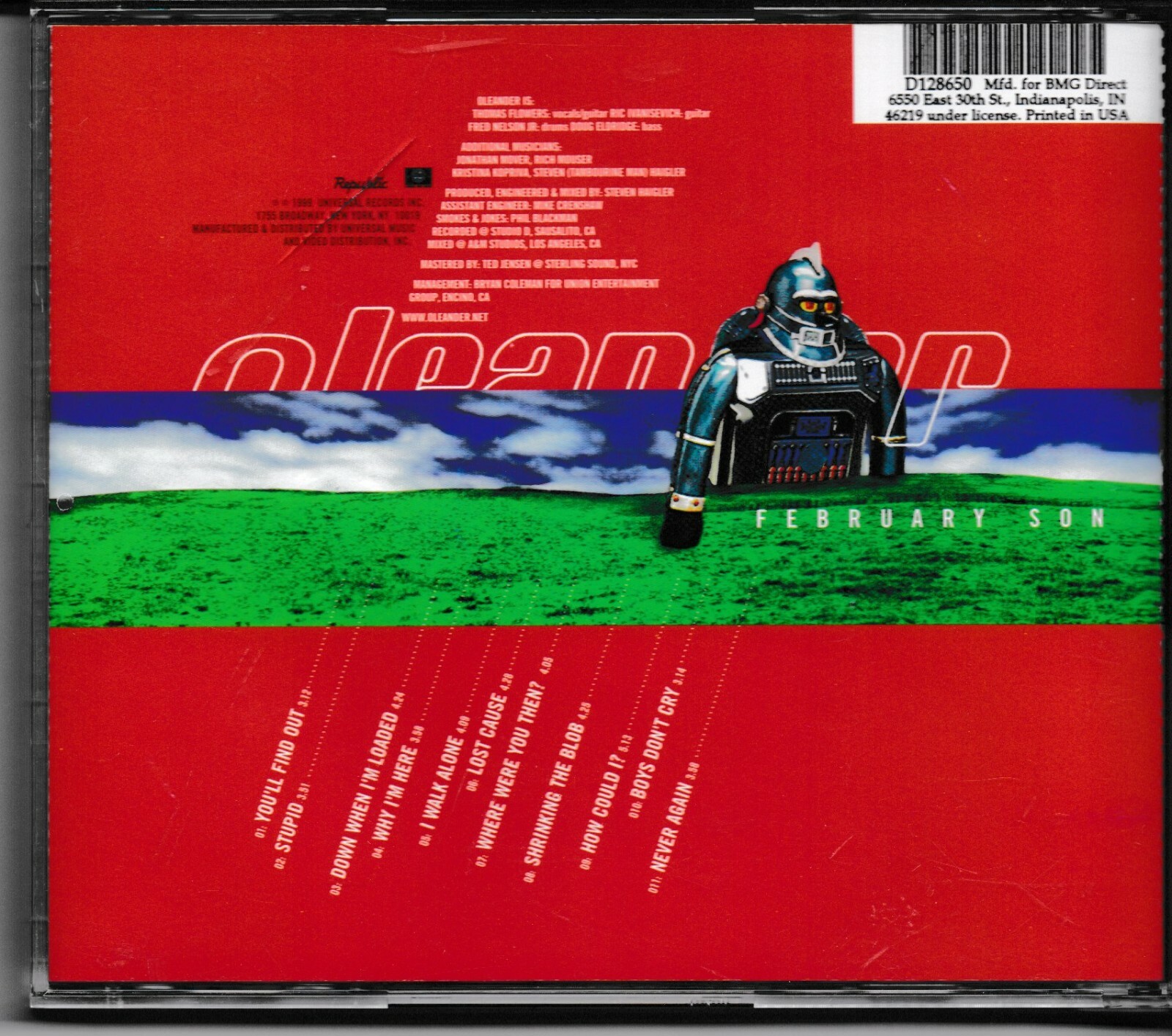 February Son by Oleander (CD, Jan-2000, Universal Distribution) BMG ...
