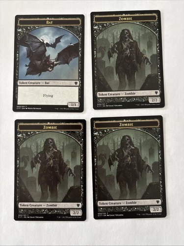 MTG-4X Vampire Tokens-NM/Never Played-Commander 2017- Magic The ...