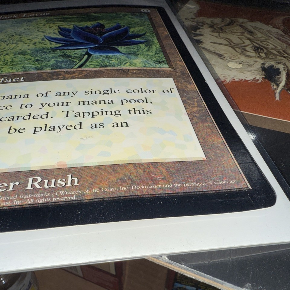 MTG Magic The Gathering Black Lotus Oversize 6x9 1996 Scrye Magazine ...
