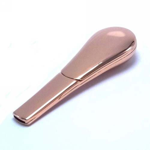 Portable Magnetic Rose Golden Metal Spoon Smoking Pipe With Black Gift ...