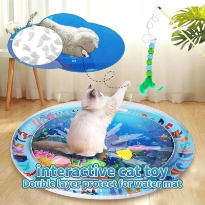 Cat Water Mat 0.5mm Thick Anti-Scratch Ocean Sensory Play | eBay