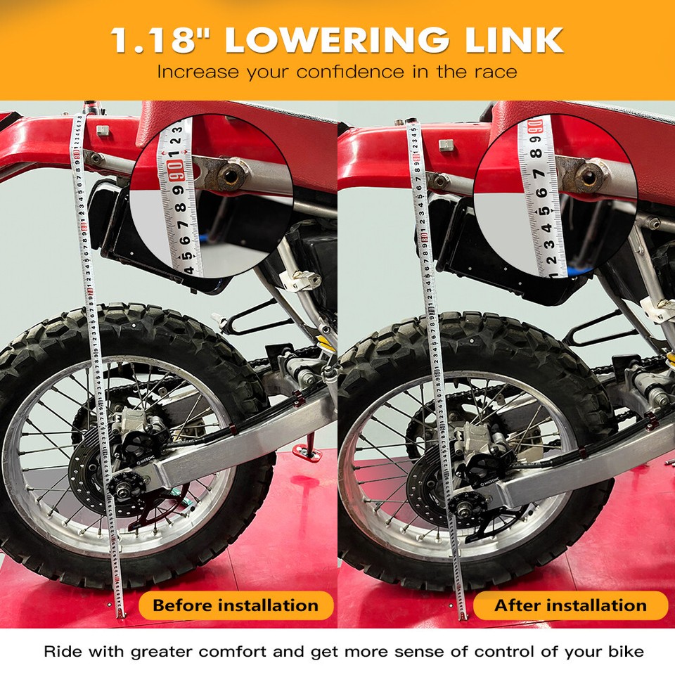 30mm Billet Rear Suspension Lowering Link Kit For Honda XR600R XR 650L ...