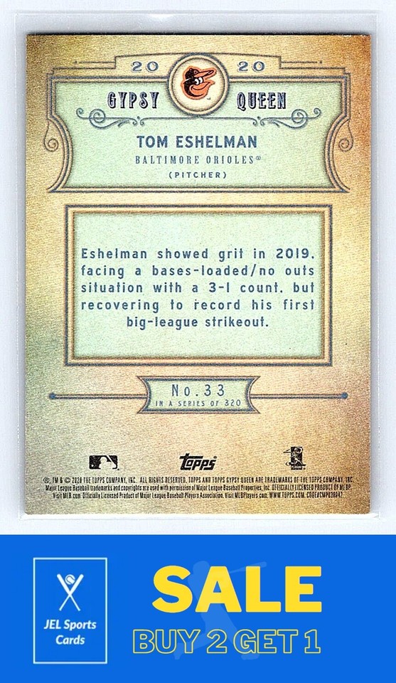 2020 Topps Gypsy Queen #33 Tom Eshelman | eBay