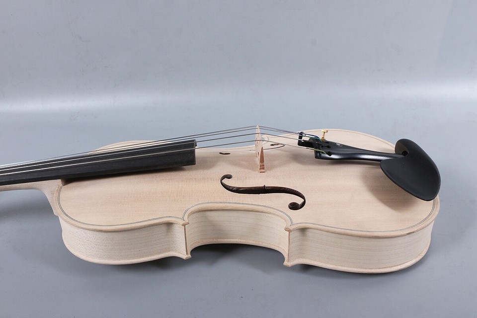 5 String Unfinished Violin Handmade Violin Maple wood back Spruce top ...