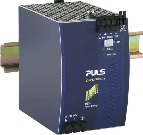 PULS QS20.241 DIN Rail Mounted DC Power Supply 480W 20A 24V (Mfg ...