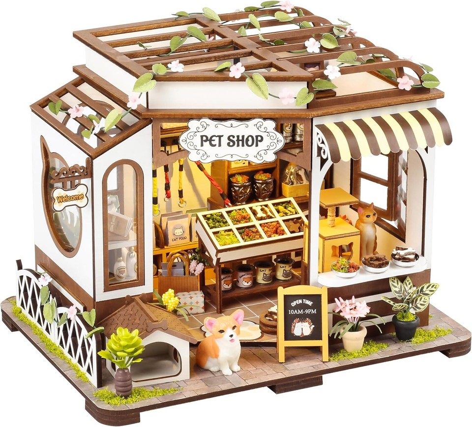 DIY Tiny House Making Kit Handmade Crafts Kit for Adults 3D Wooden Mini ...