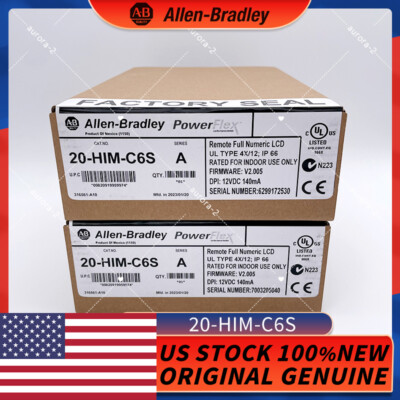 Allen Bradley New 20-HIM-C6S SER. A Powerflex Panel Mount LCD HIM ...