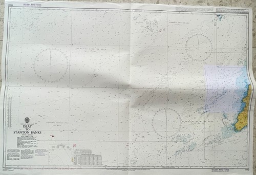 Admiralty 1770 ISLAY TO STANTON BANKS Maritime Nautical Genius Wall Map ...
