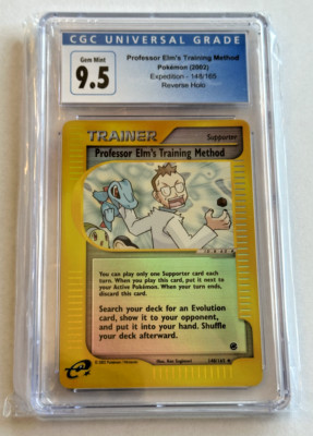 PROFESSOR ELM'S TRAINING METHOD - EXPEDITION 2002 - CGC 9.5 GEM MINT ...
