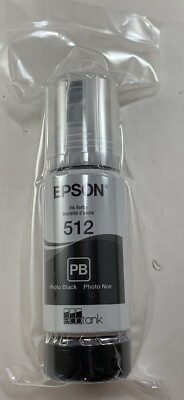 Epson 512 ink bottle PB Photo Black Eco Tank | eBay