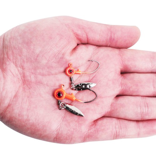 20pcs 1/32 1/16 1/8 oz Lead Jig Head Spinner Bait Fishing Hooks Bass ...