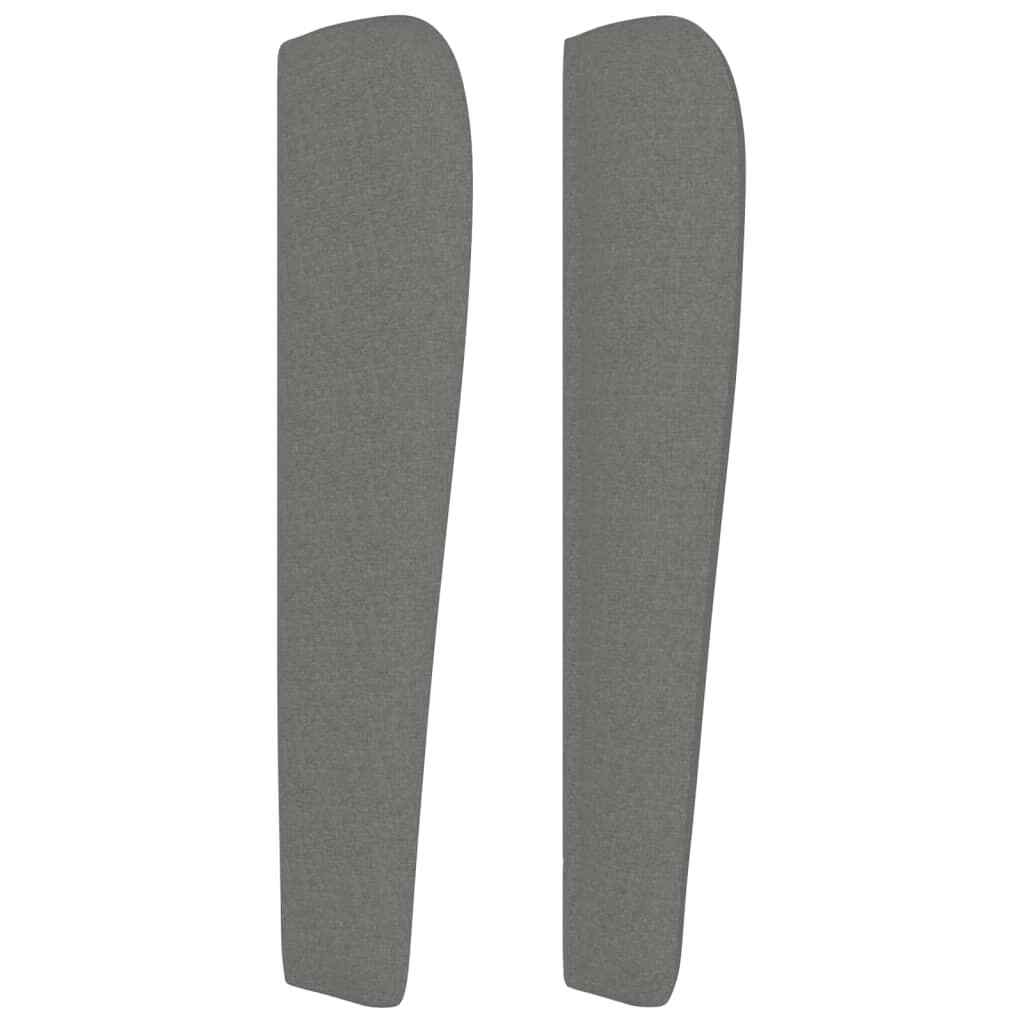 Headboard with Ears Dark Grey 103x23x118/128 Fabric I1B1 | eBay Australia