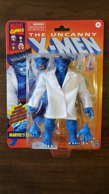 2022 Marvel Legends Retro X-Men Beast in Lab Gear 6 Inch Scale Action ...