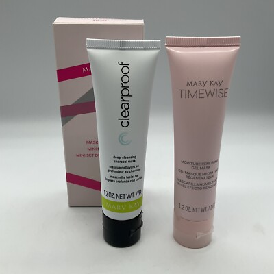 MARY KAY MASKING MINIS MOISTURE RENEWING GEL MASK & DEEP CHARCOAL MASK ...