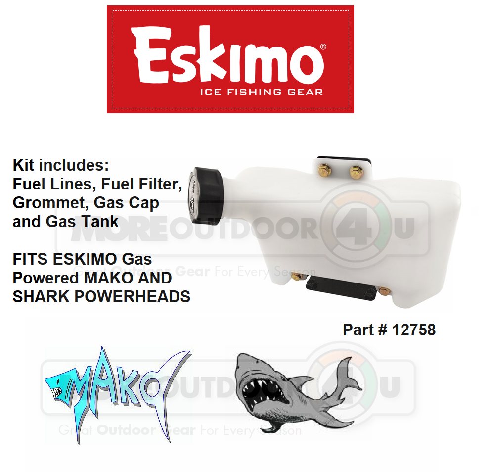 12758 Eskimo Mako 3 Tab 1 Hole Viper Replacement Gas Tank With Fuel ...
