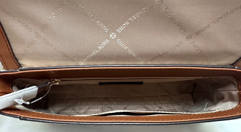 MICHAEL KORS Jet Set Medium MK Logo PVC Convertible Crossbody Pouchette ...