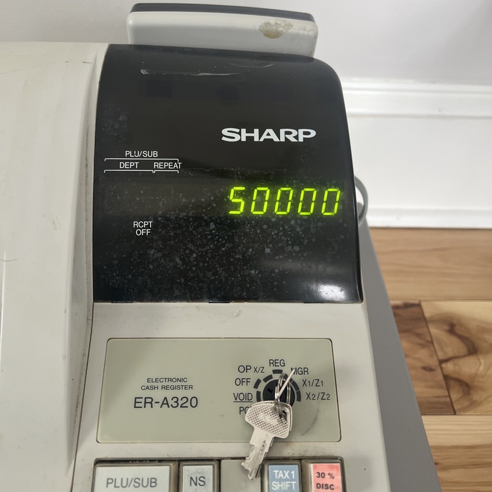 Sharp Electronic Cash Register ER-A320 Keys Tested | eBay