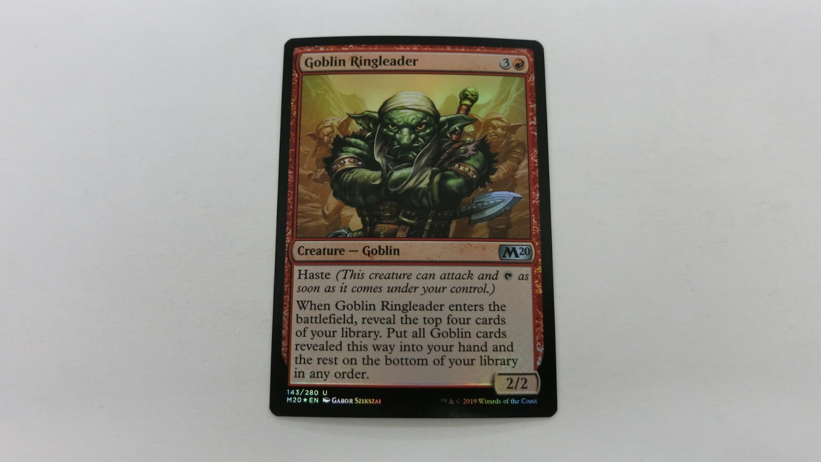 FOIL GOBLIN RINGLEADER CORE SET 2020 M20 MTG MAGIC GATHERING NM ...