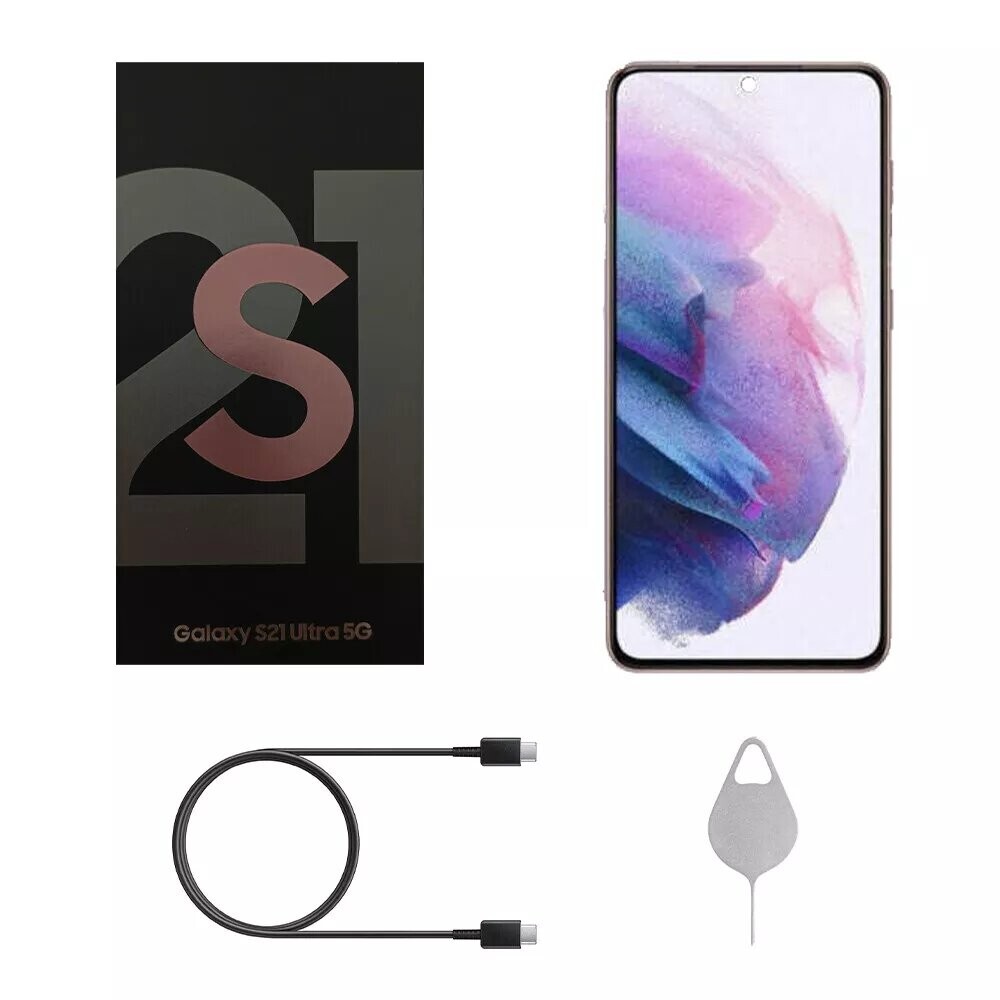 New Sealed Samsung Galaxy S21 Ultra 128/256GB SM-G998 Factory Unlocked ...