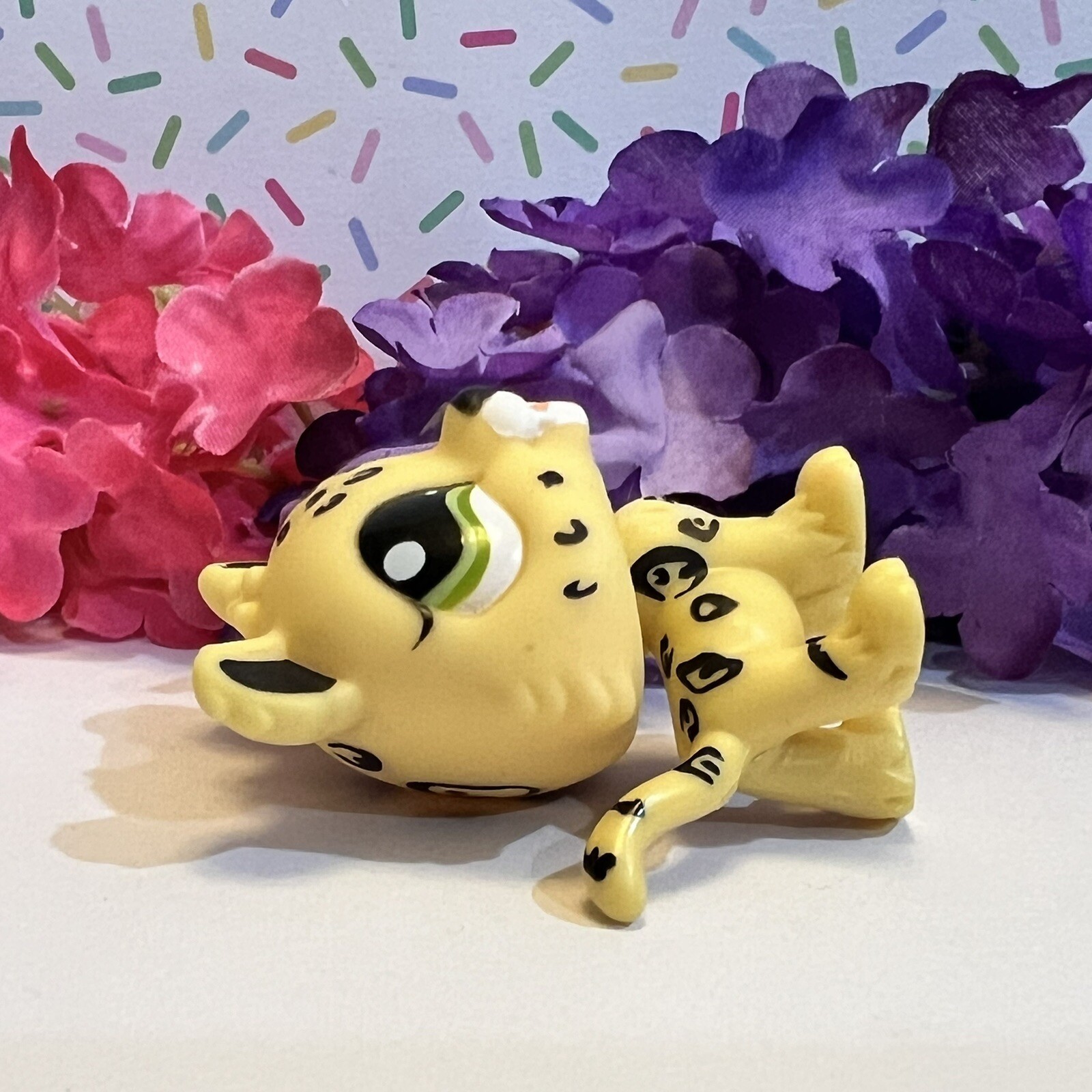 Authentic Littlest Pet Shop Lps 1419 Yellow Black Jaguar Leopard mail ...