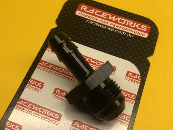 AN6 JIC male flare to 5/16" 8 mm Barb -AN6 Black RWF-717-06-05BK | eBay