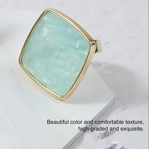 Ring Palette Comfortable Texture Smooth Imitation Agate Resin Ring ...