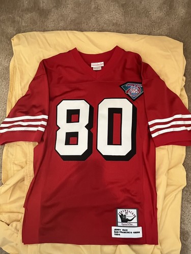 RARE Jerry Rice Mitchell & Ness Authentic 49ers Jersey 75th Size 40M ...