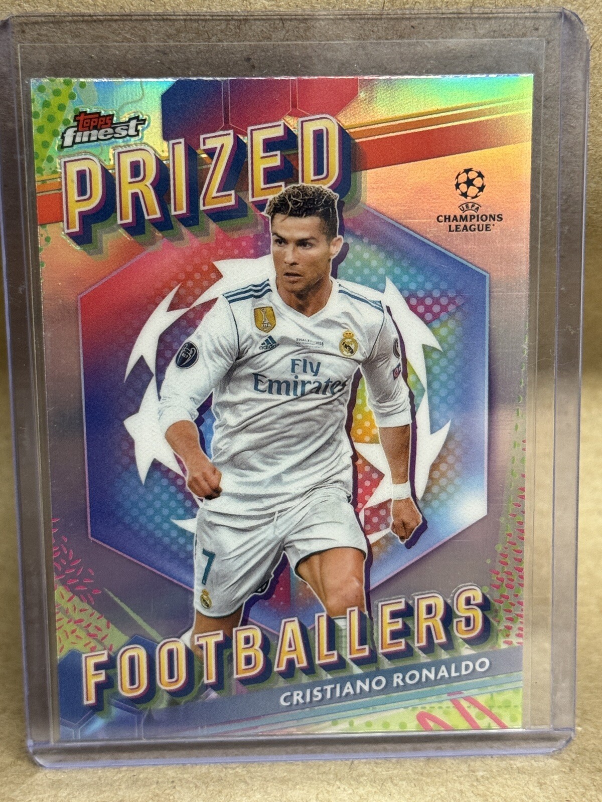 2023-24 Topps Finest UEFA Cristiano Ronaldo Prized Footballers PF-3 ...