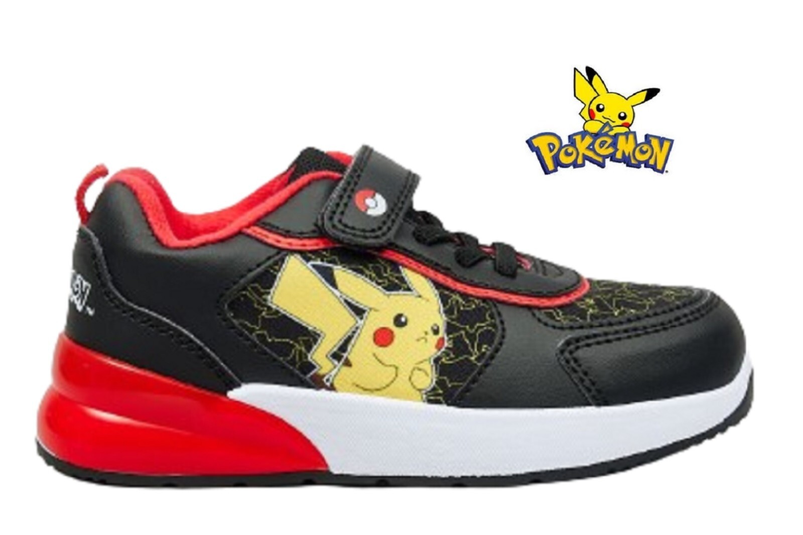 BOYS POKEMON LIGHT UP CHARACTER GAMING TRAINERS SHOES UK SIZE 10-3 ...