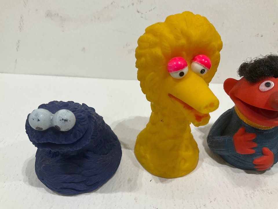 Vintage Sesame Street PVC Figure Lot Of 5 Grover Bert Ernie Big Bird ...